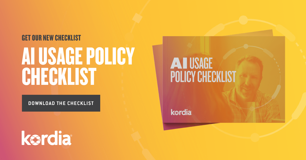 DOWNLOAD: AI Usage Policy Checklist | Kordia
